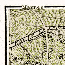 Bois de Meudon - the Forest of Meudon Map, 1903 by Waldin | Avenza Maps