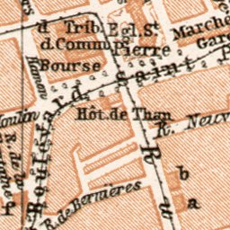 Caen city Map, 1909 by Waldin | Avenza Maps