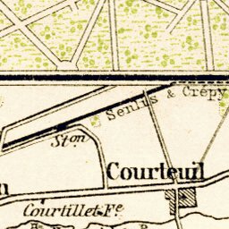 Chantilly, Château de Chantilly Map, 1903 by Waldin | Avenza Maps