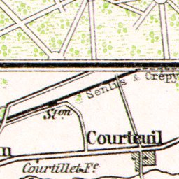 Chantilly, Château de Chantilly Map, 1931 by Waldin | Avenza Maps