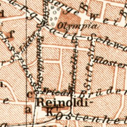 Dortmund city Map, 1906 by Waldin | Avenza Maps