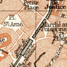 Douai city Map, 1909 by Waldin | Avenza Maps
