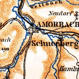 Eastern Odenwald Map, 1905 by Waldin | Avenza Maps