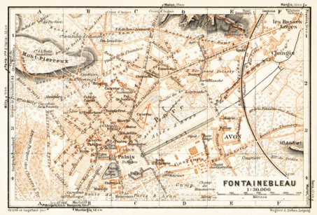 Fontainebleau city Map, 1931 by Waldin | Avenza Maps