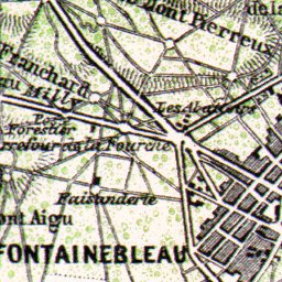 Forest of Fontainebleau (Forêt de Fontainebleau) and Town of ...