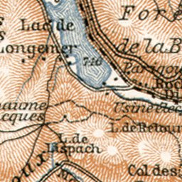 Gérardmer and environs Map, 1909 by Waldin | Avenza Maps