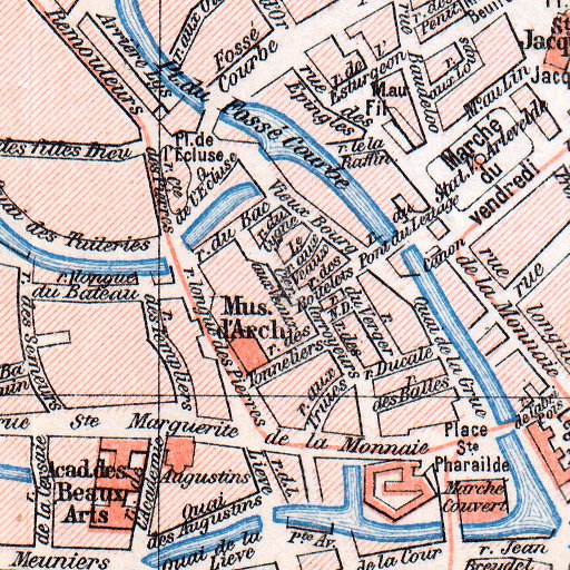 Ghent (Gent) town plan, 1908 Map by Waldin | Avenza Maps