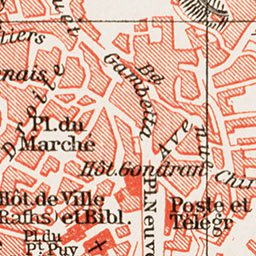Grasse city Map, 1913 by Waldin | Avenza Maps