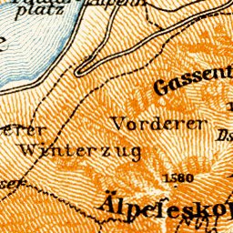 Hohenschwangau environs Map, 1906 by Waldin | Avenza Maps