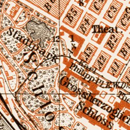 Mannheim city Map, 1909 by Waldin | Avenza Maps