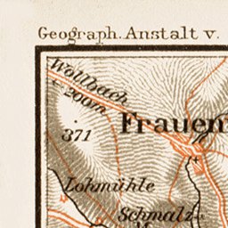 Map of the environs of Kissingen, 1909 by Waldin | Avenza Maps