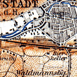 Neustadt am Hardt and environs Map, 1905 by Waldin | Avenza Maps