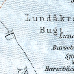 Öresund (the Sound, Øresund), general Map. With Kullen Map and ...
