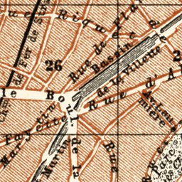 Paris, overview city Map, 1913 by Waldin | Avenza Maps