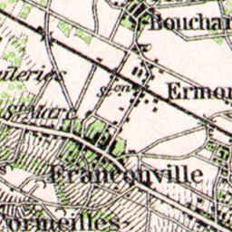 Saint-Denis - Pontoise Map, 1931 by Waldin | Avenza Maps
