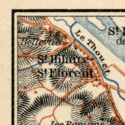 Saumur city Map, 1913 by Waldin | Avenza Maps