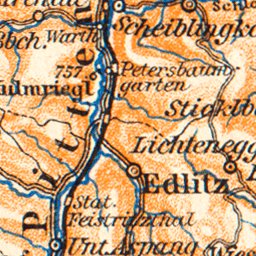 Schneeberg, Semmering and Mürztal, 1911 Map by Waldin | Avenza Maps