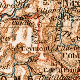 Southeast France, 1913 Map by Waldin | Avenza Maps