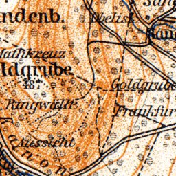 Taunus Mountains Map, 1905 by Waldin | Avenza Maps