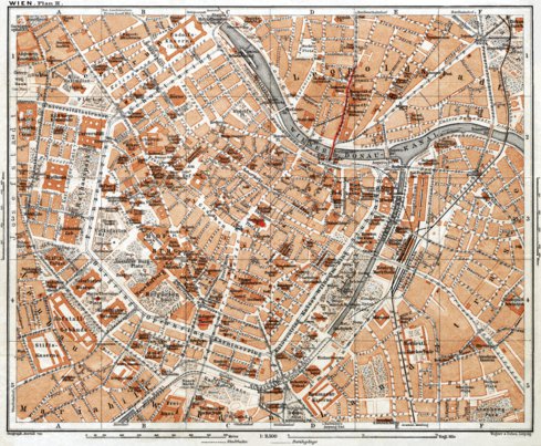 Vienna (Wien), 1911 Map by Waldin | Avenza Maps