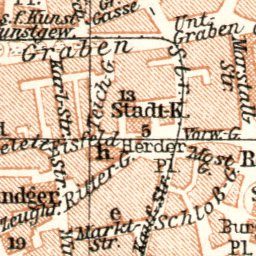 Weimar city Map, 1906 by Waldin | Avenza Maps