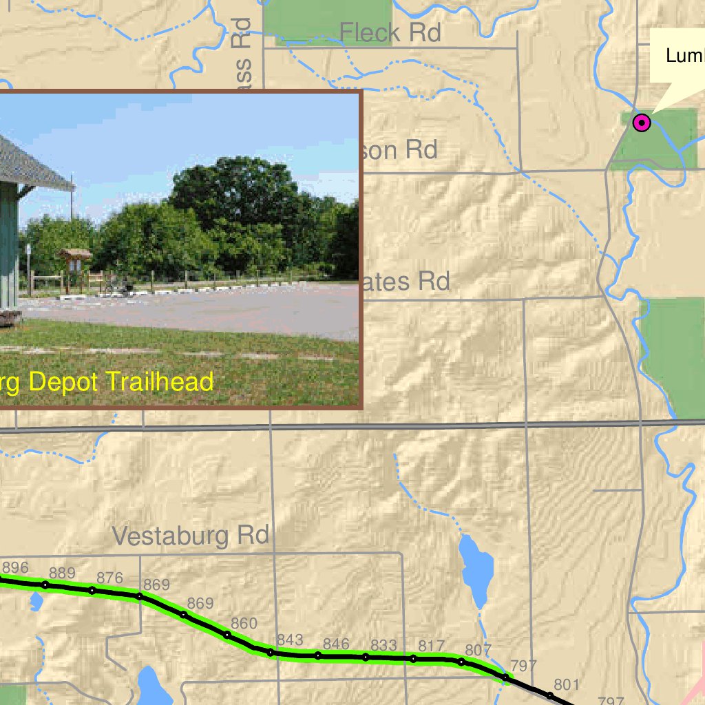 Fred Meijer Heartland Trail - Edmore to Alma Map by West Michigan ...