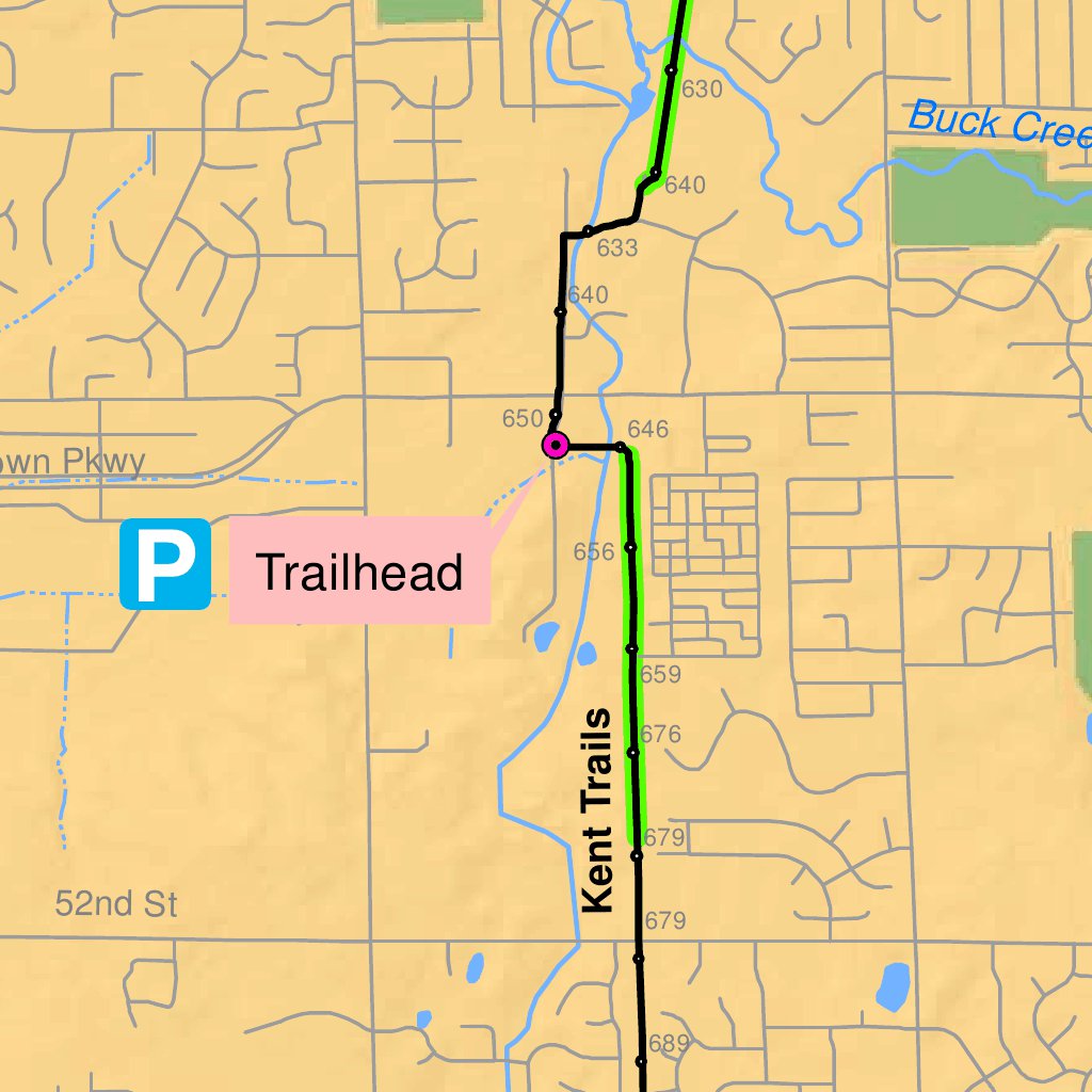 Kent Trails Map by West Michigan Trails and Greenways Coalition ...