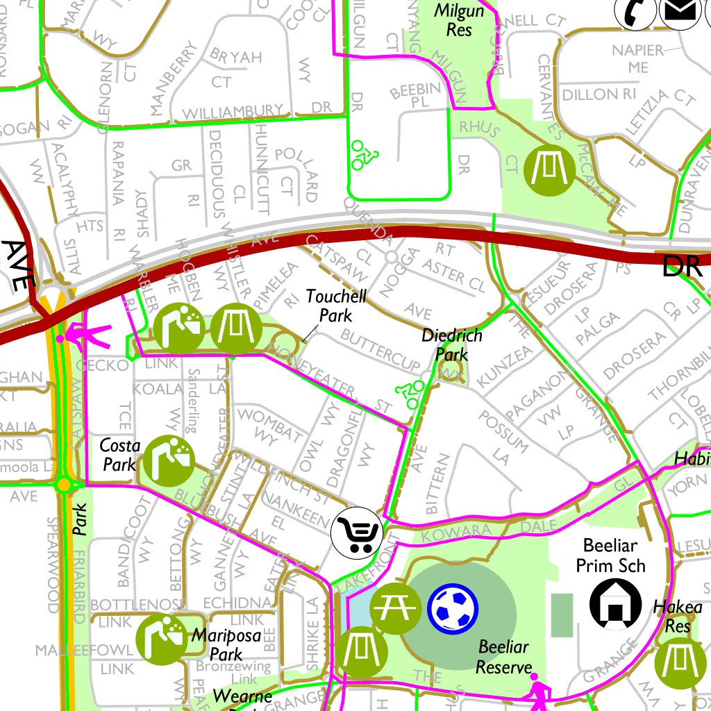 City of Cockburn - South Walking Cycling Map by Western Australia ...