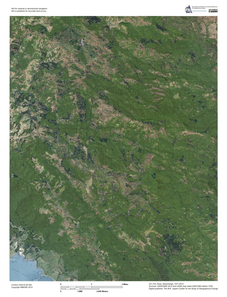 CA-Fort Ross: GeoChange 1978-2012 Map by Western Michigan University ...