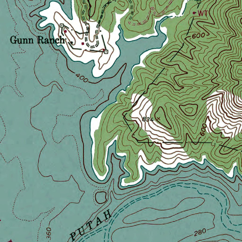 CA-Lake Berryessa: Authoritative US Topos 1959 Map by Western Michigan ...