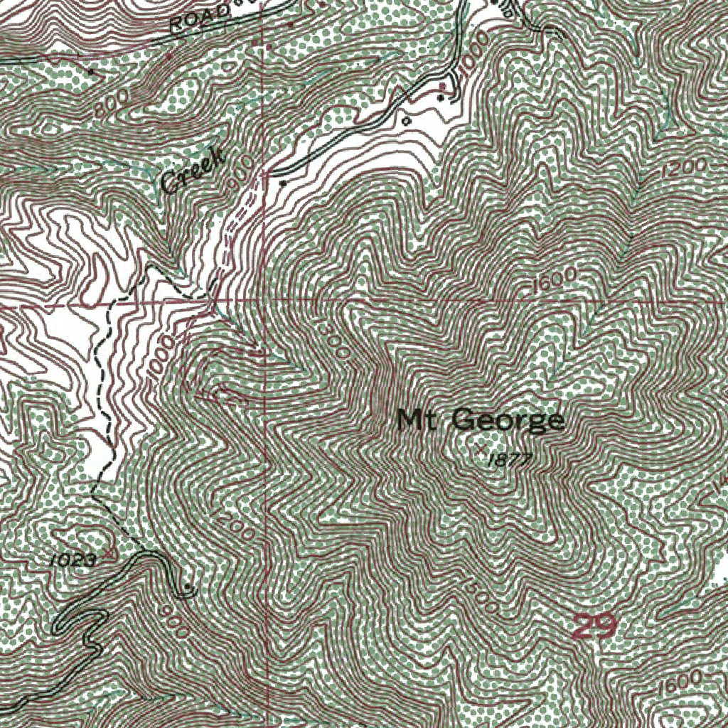 CA-Mt George: Authoritative US Topos 1951 Map by Western Michigan ...