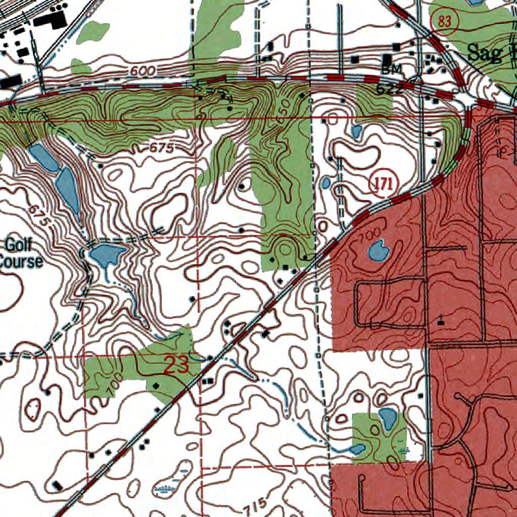 IL-Sag Bridge: Authoritative US Topos 1993 Map by Western Michigan ...