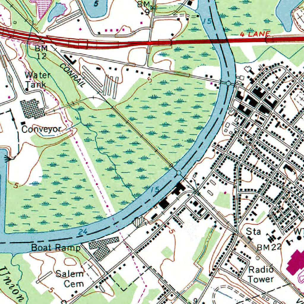 MD-VA-Pocomoke City: Authoritative US Topos 1968 Map by Western ...