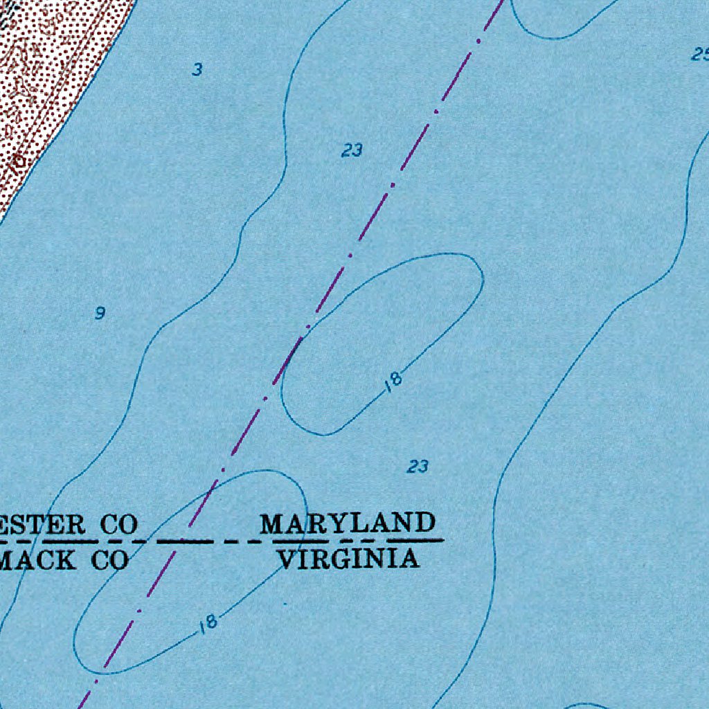 MD-VA-Whittingtion Point: Authoritative US Topos 1964 Map by Western ...