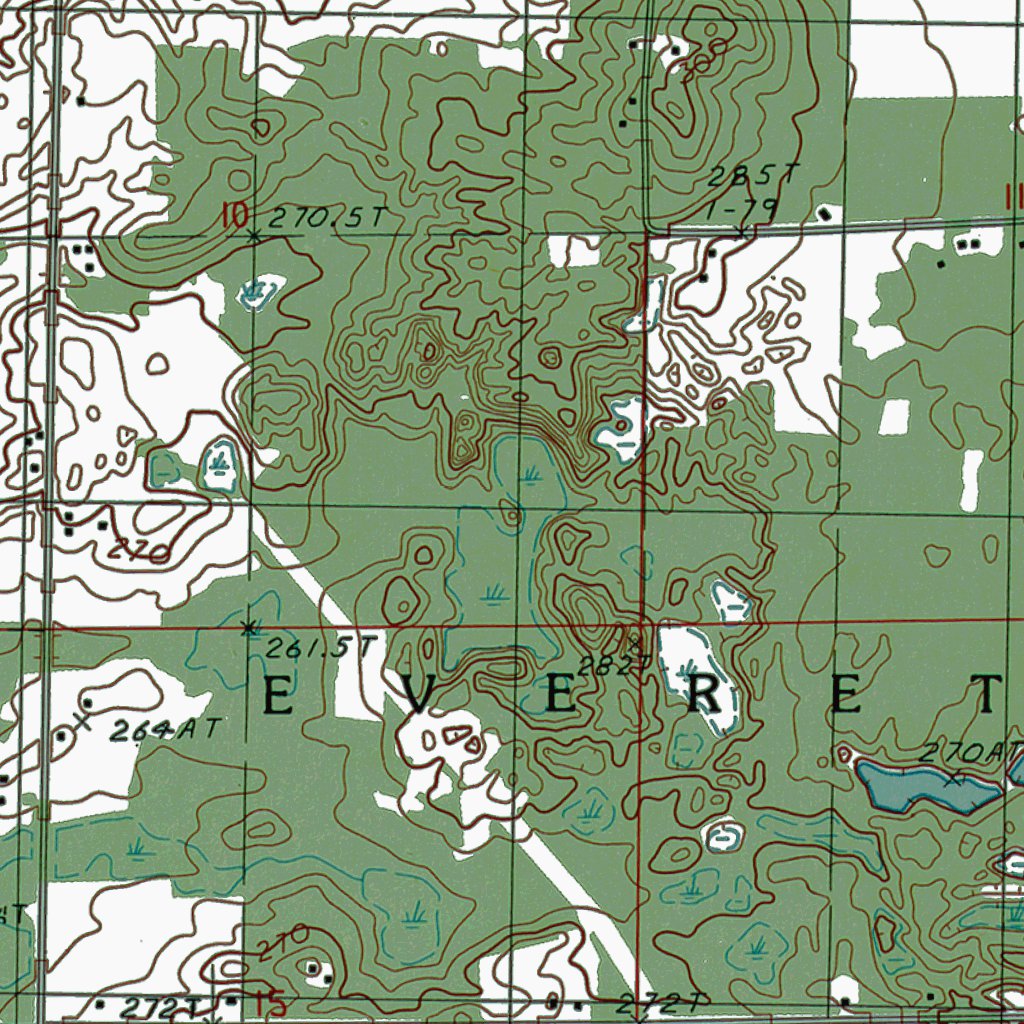 MI-Big Prairie: Authoritative US Topos 1985 Map by Western Michigan ...