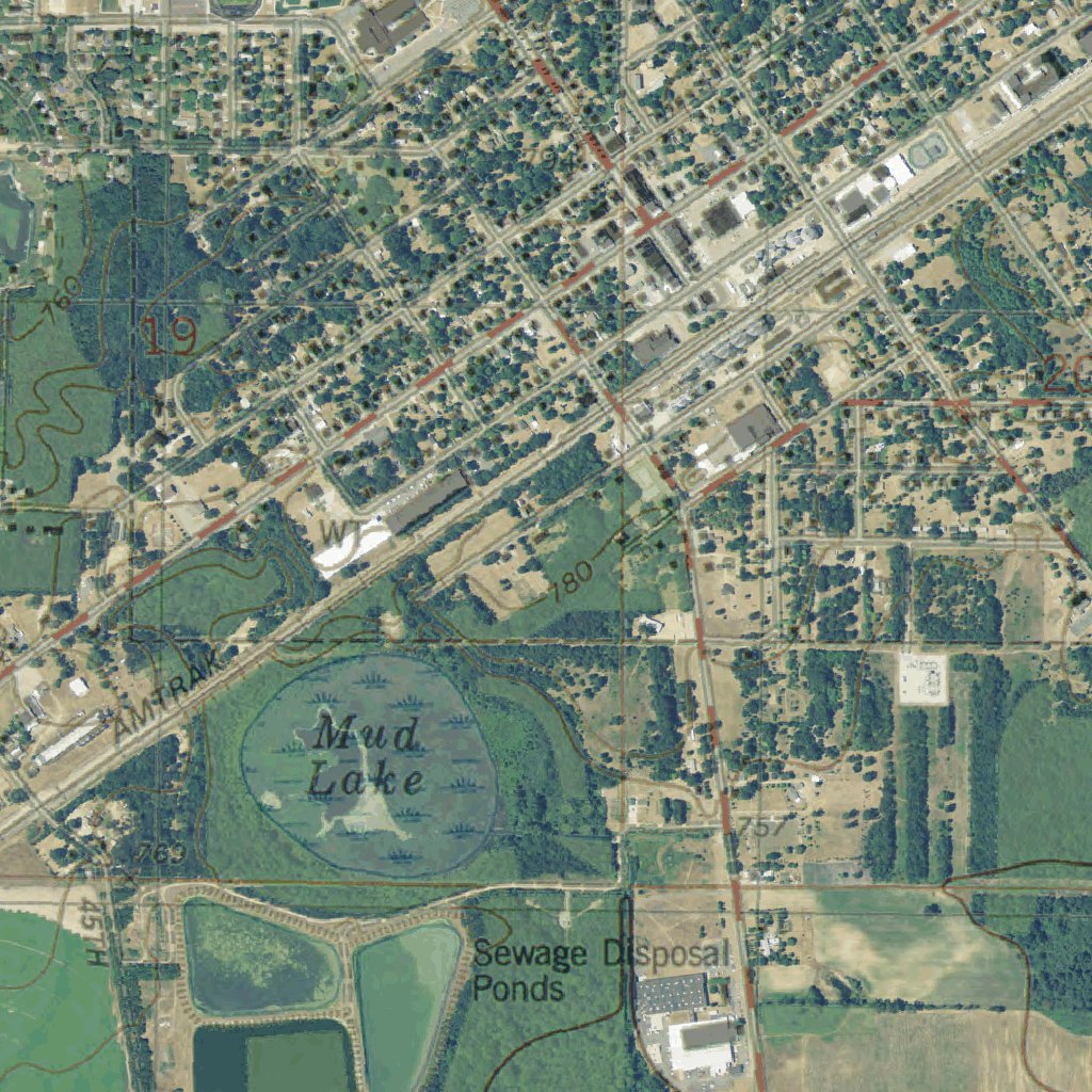 MI-Decatur: GeoChange 1975-2012 Map by Western Michigan University ...