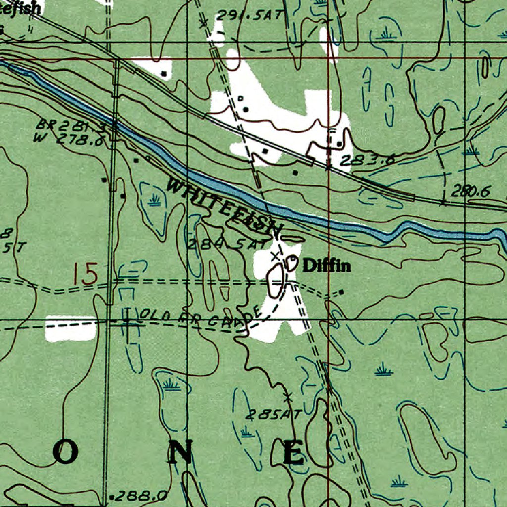 MI-Diffin: Authoritative US Topos 1985 Map by Western Michigan ...