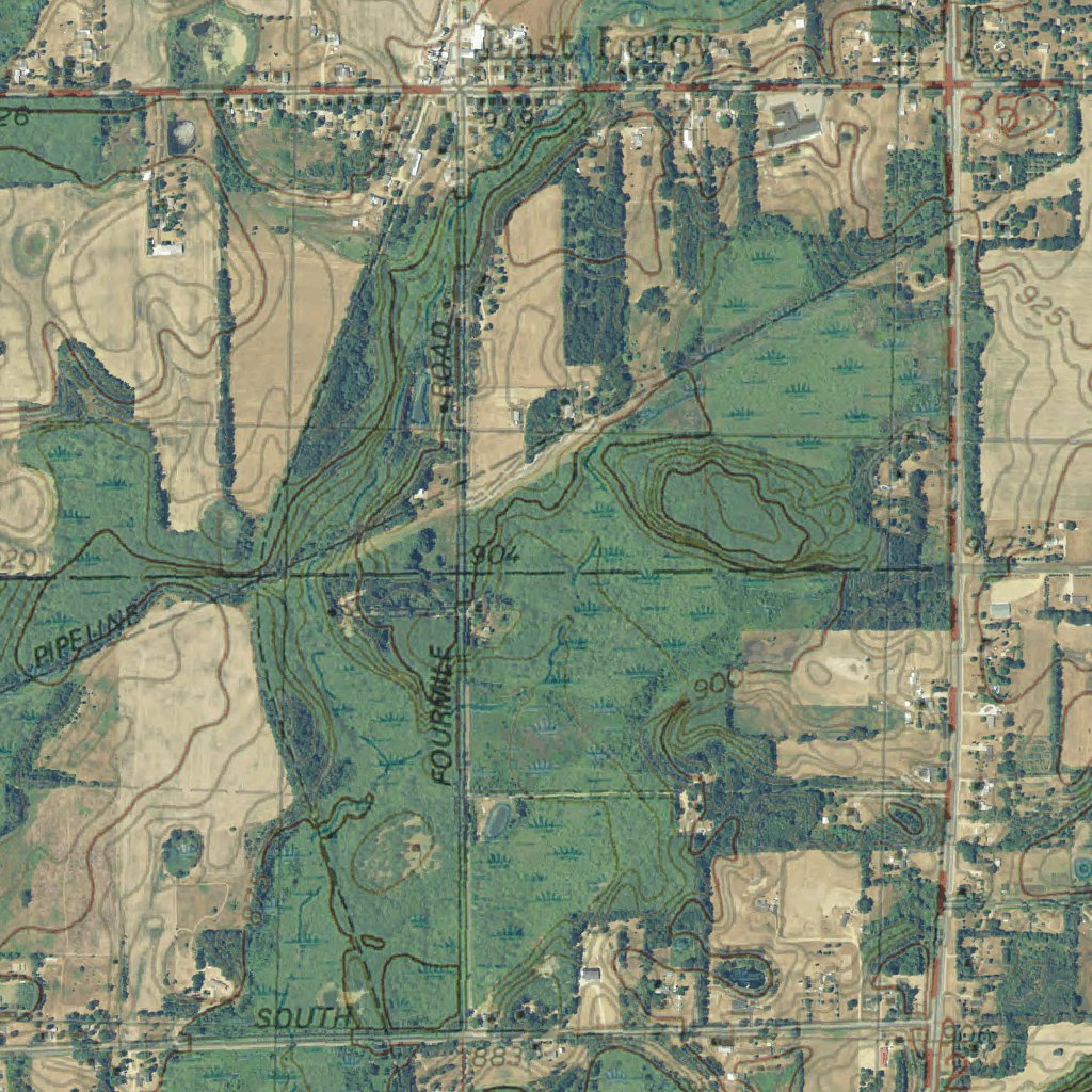 MI-East Leroy: GeoChange 1975-2012 Map by Western Michigan University | Avenza Maps