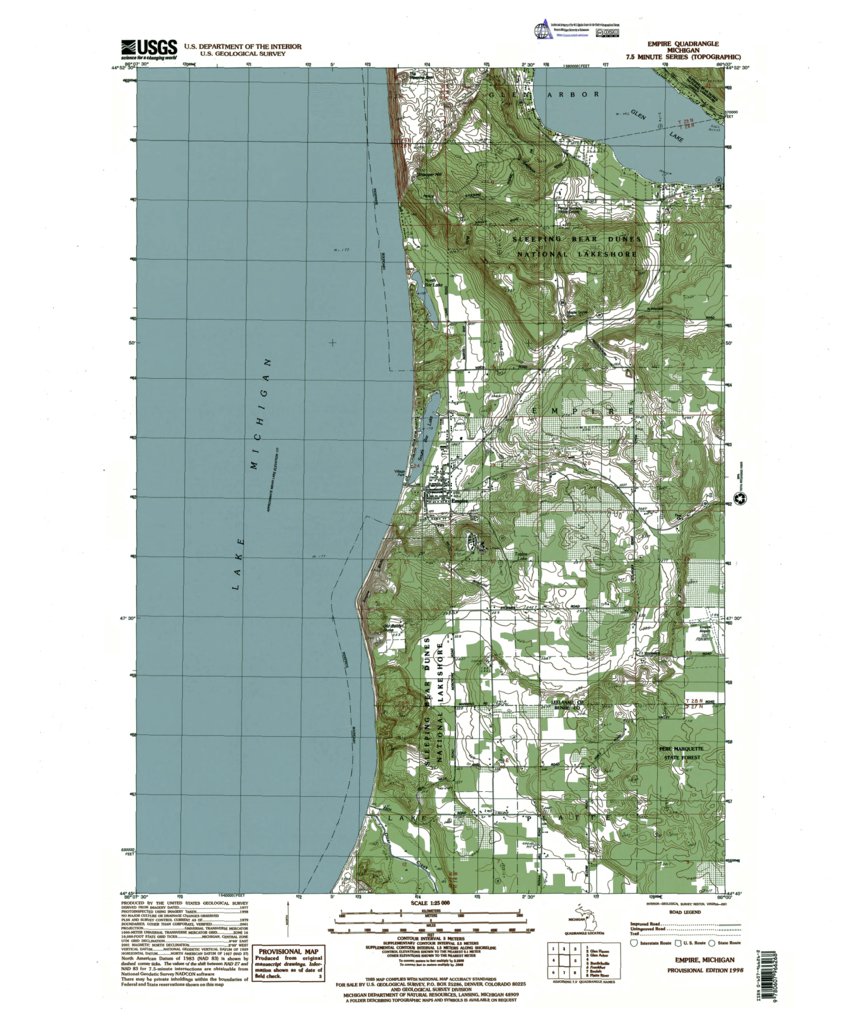 MI-Empire: Authoritative US Topos 1998 Map by Western Michigan ...