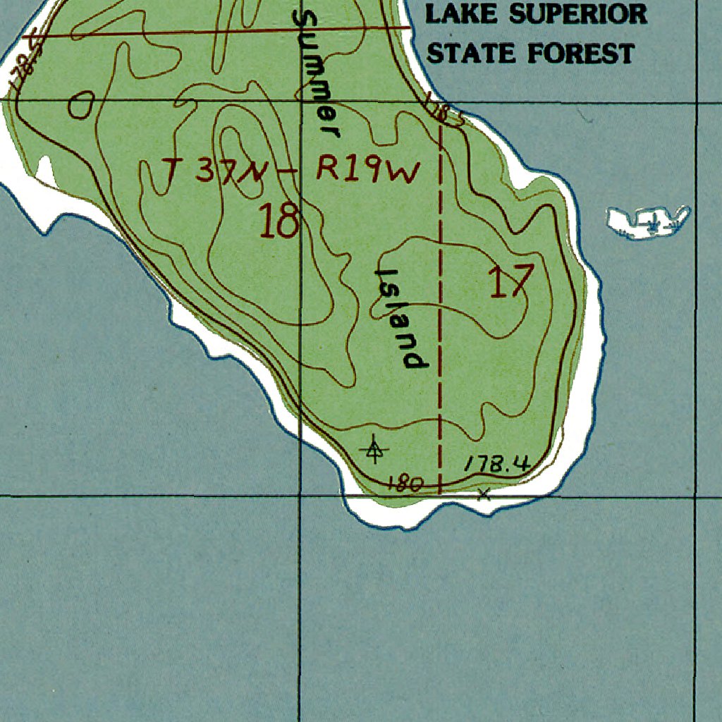 MI-Fairport: Authoritative US Topos 1985 Map by Western Michigan ...