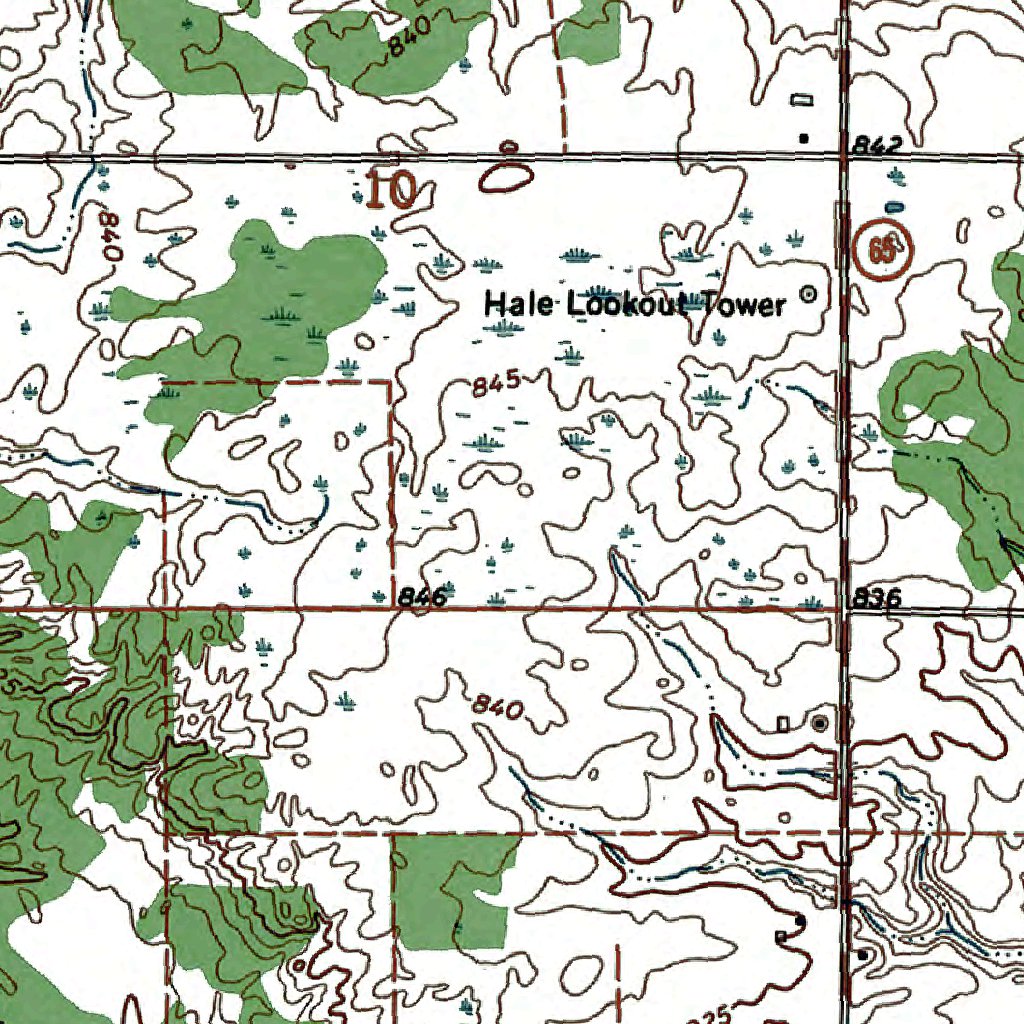 MI-Hale SE: Authoritative US Topos 1968 Map by Western Michigan ...