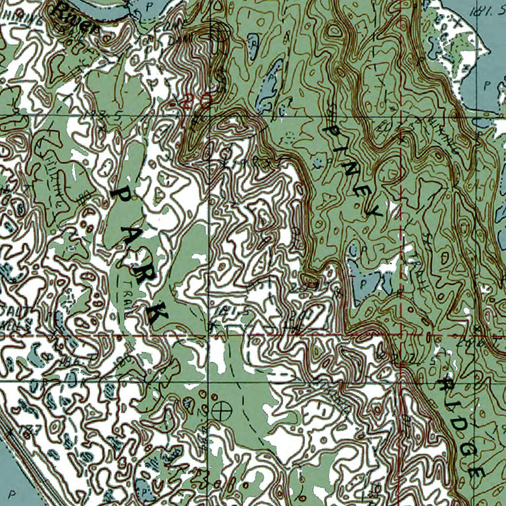 MI-Hamlin Lake: Authoritative US Topos 1982 Map by Western Michigan ...