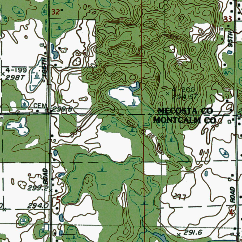 MI-Lakeview: Authoritative US Topos 1985 Map by Western Michigan ...