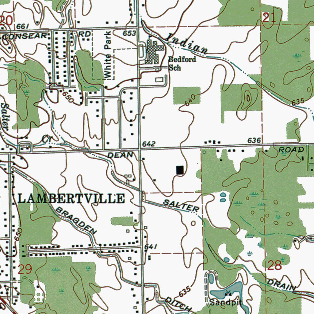 MI-Lambertville East: Authoritative US Topos 1972 Map by Western ...