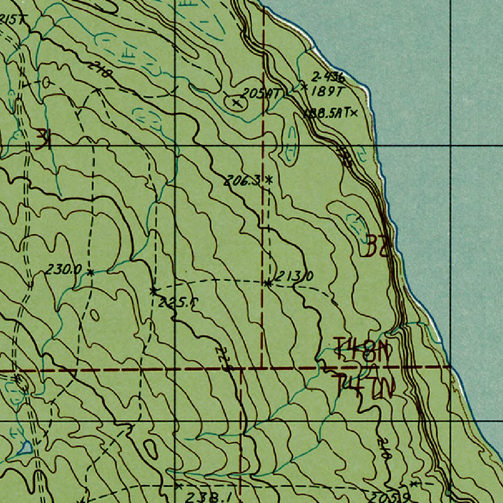 MI-Laughing Fish Point: Authoritative US Topos 1985 Map by Western ...