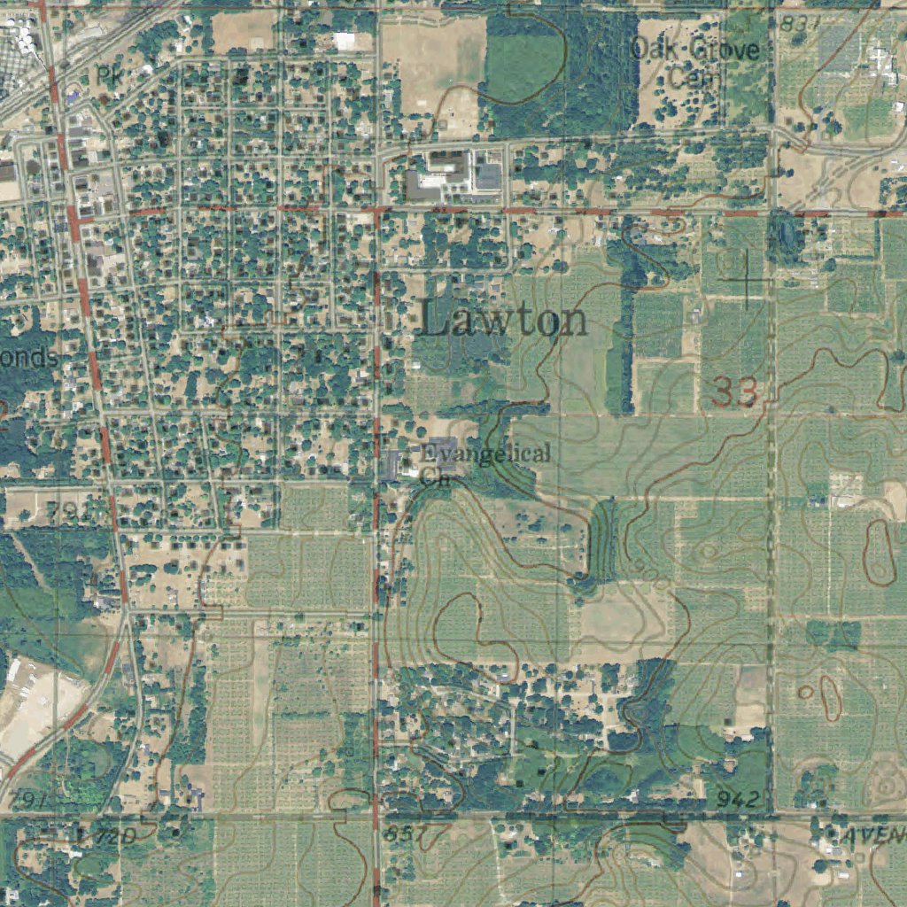 MI-Lawton: GeoChange 1976-2012 Map by Western Michigan University ...