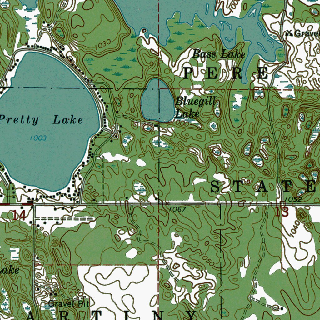 MI-Mecosta NW: Authoritative US Topos 1964 Map by Western Michigan ...