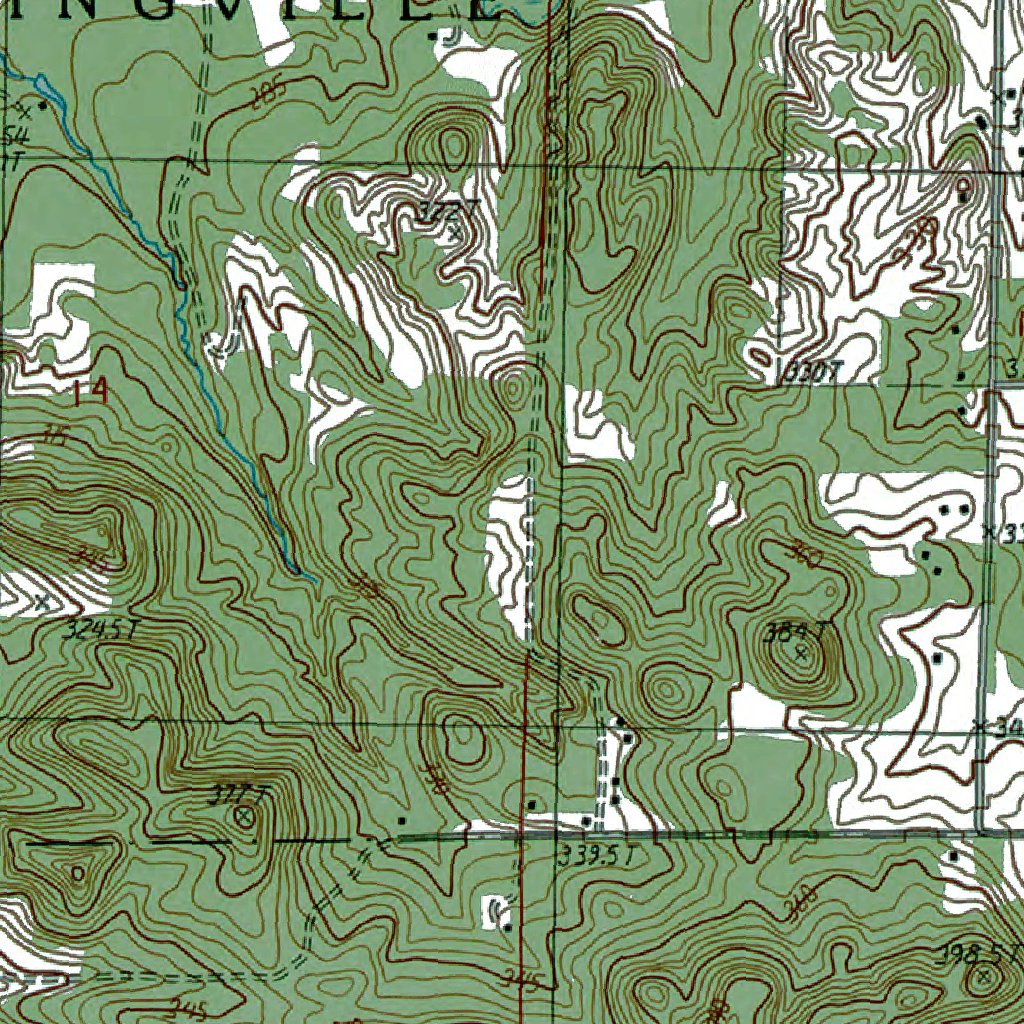 MI-Mesick: Authoritative US Topos 1987 Map by Western Michigan ...