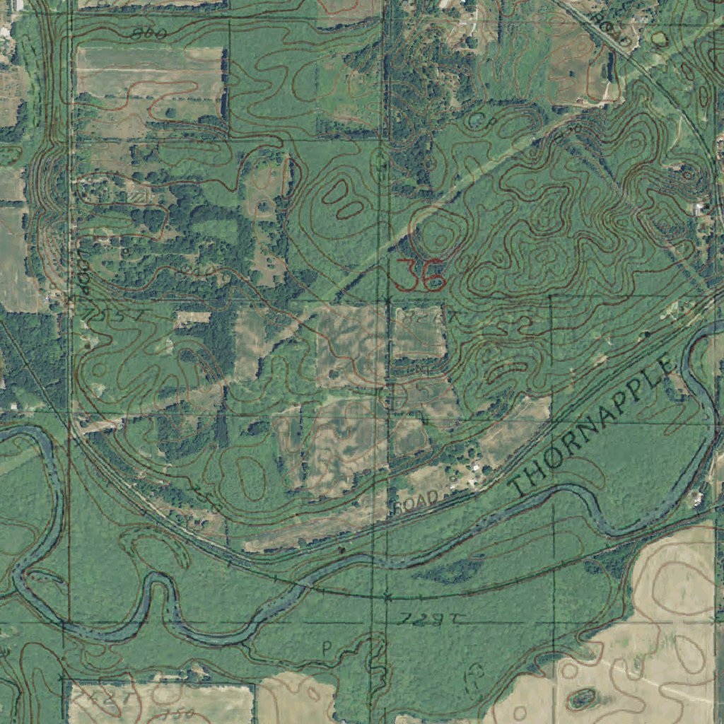 MI-Middleville: GeoChange 1980-2012 Map by Western Michigan University ...