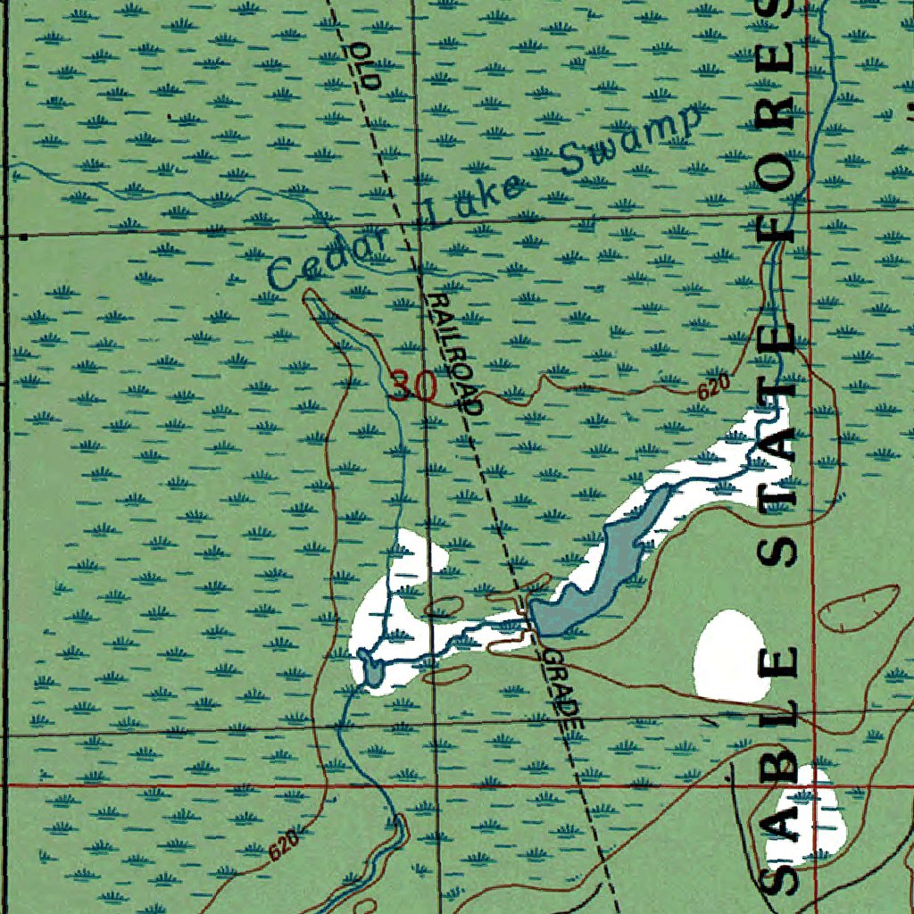 MI-Mikado: Authoritative US Topos 1989 Map by Western Michigan ...